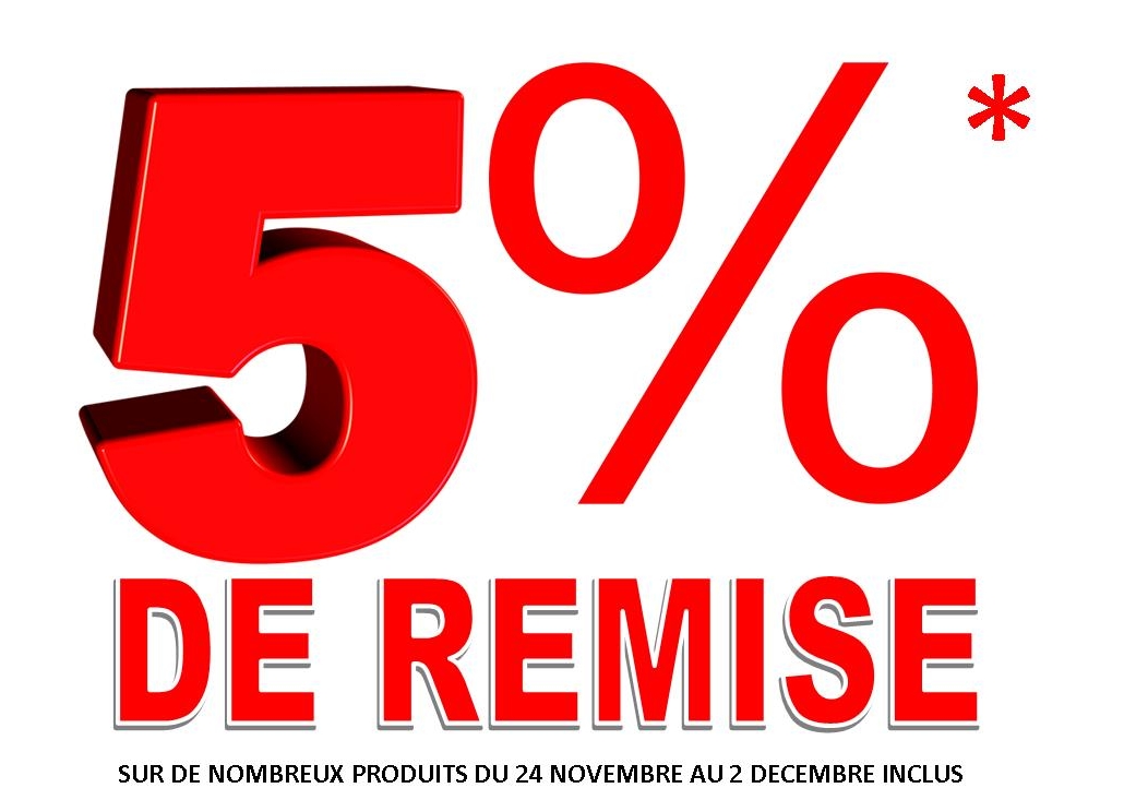 5%* de remise sur de nombreux produits! - Actualités